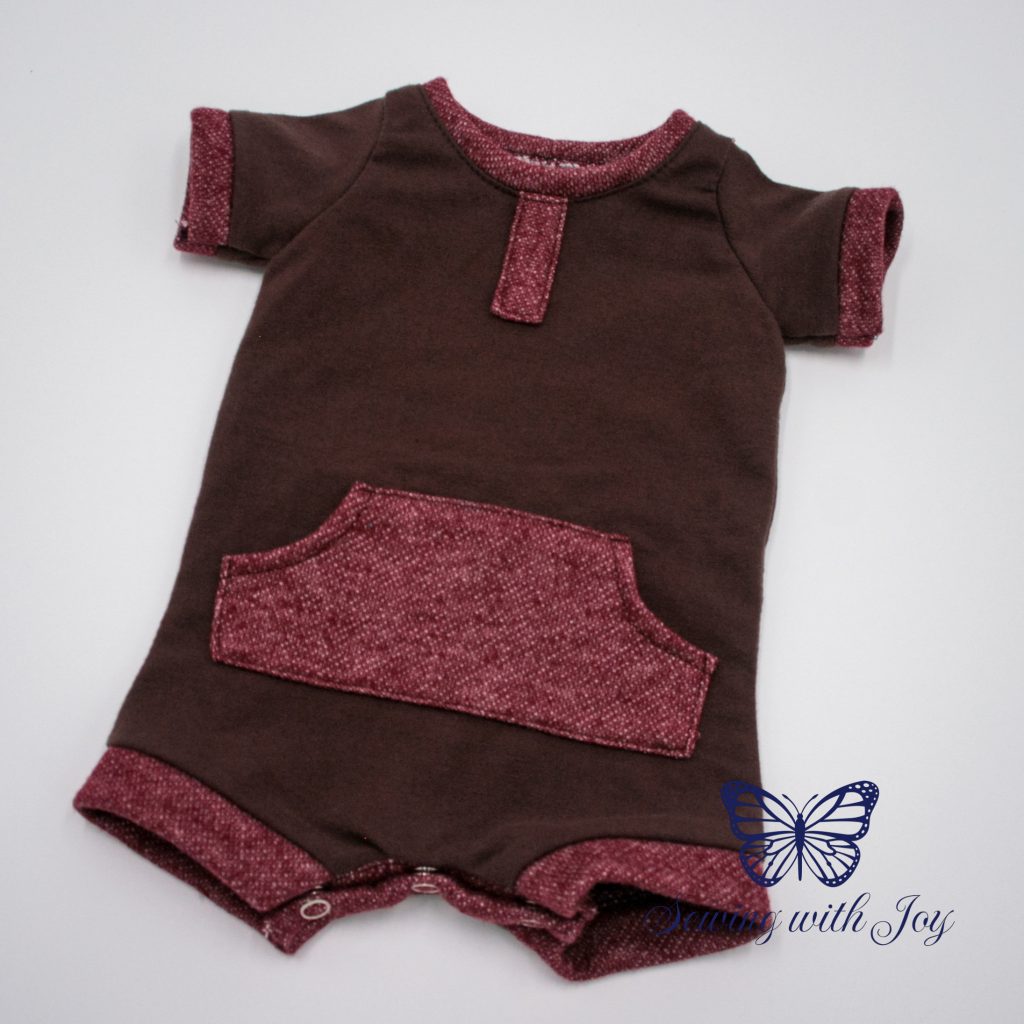 Newborn - Fall Baby Romper - Sewing with Joy