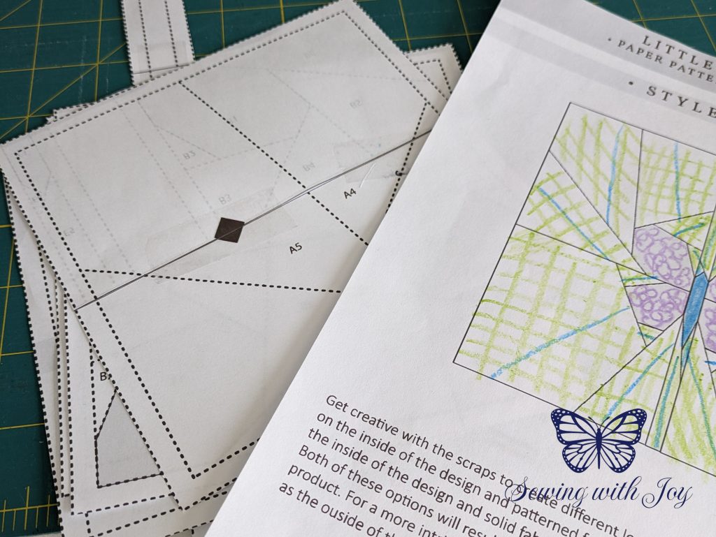 Foundation Paper Piecing on Clothing - Sewing with Joy